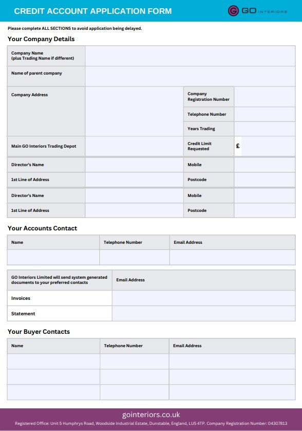 Trade Credit Account